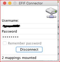 EFIF Connector - Få adgang til netværksdrev